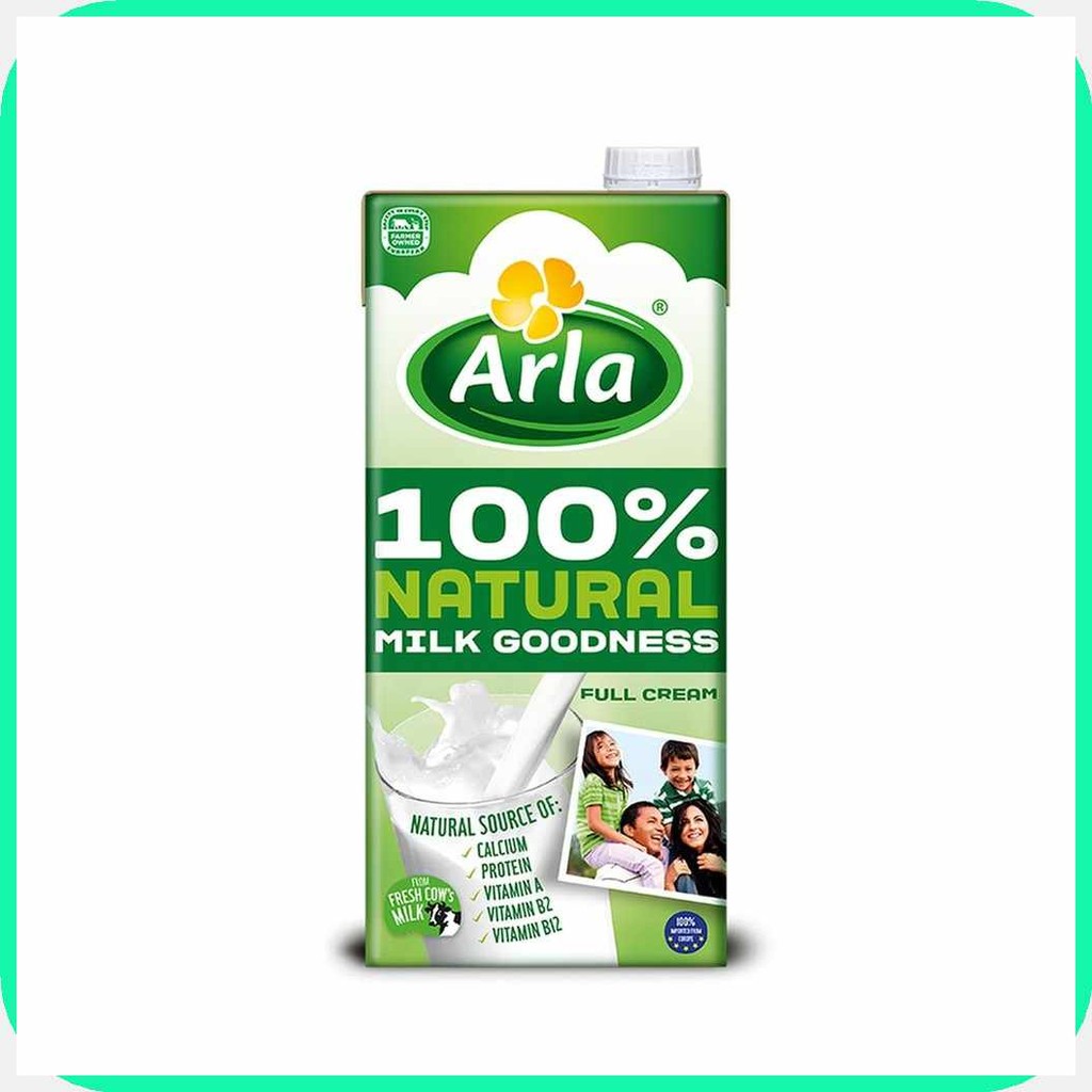 Arla(fo&Milk.B:Goodness+hi@yr@AE@bP@AN@zS Full Cream 1L | Shopee ...
