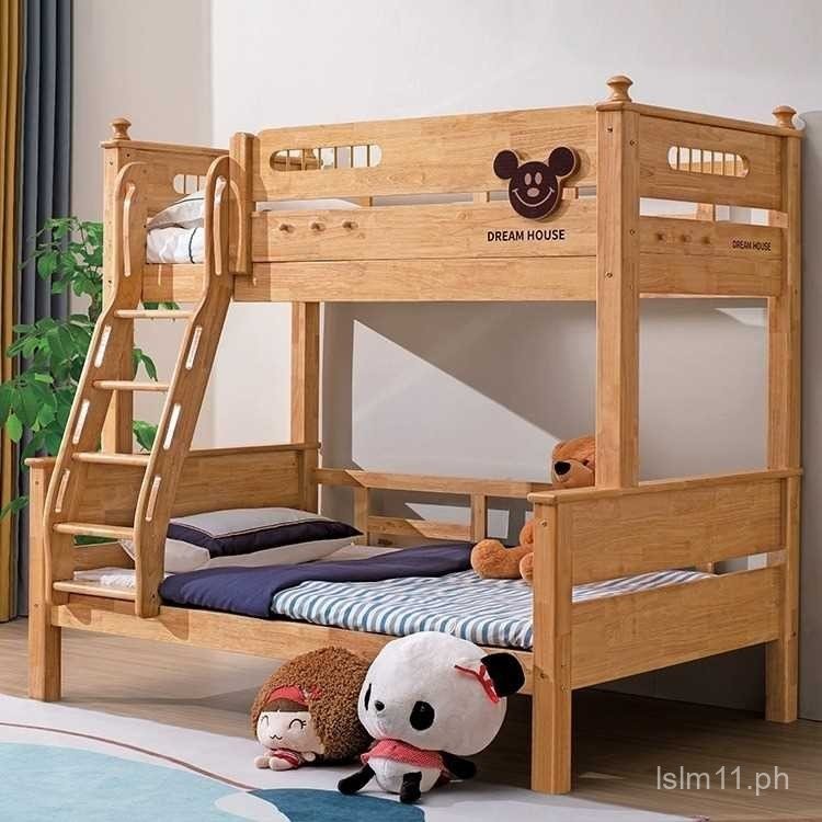 All Solid Wood Double Layer Bunk Bed for Small Apartments, Children's ...