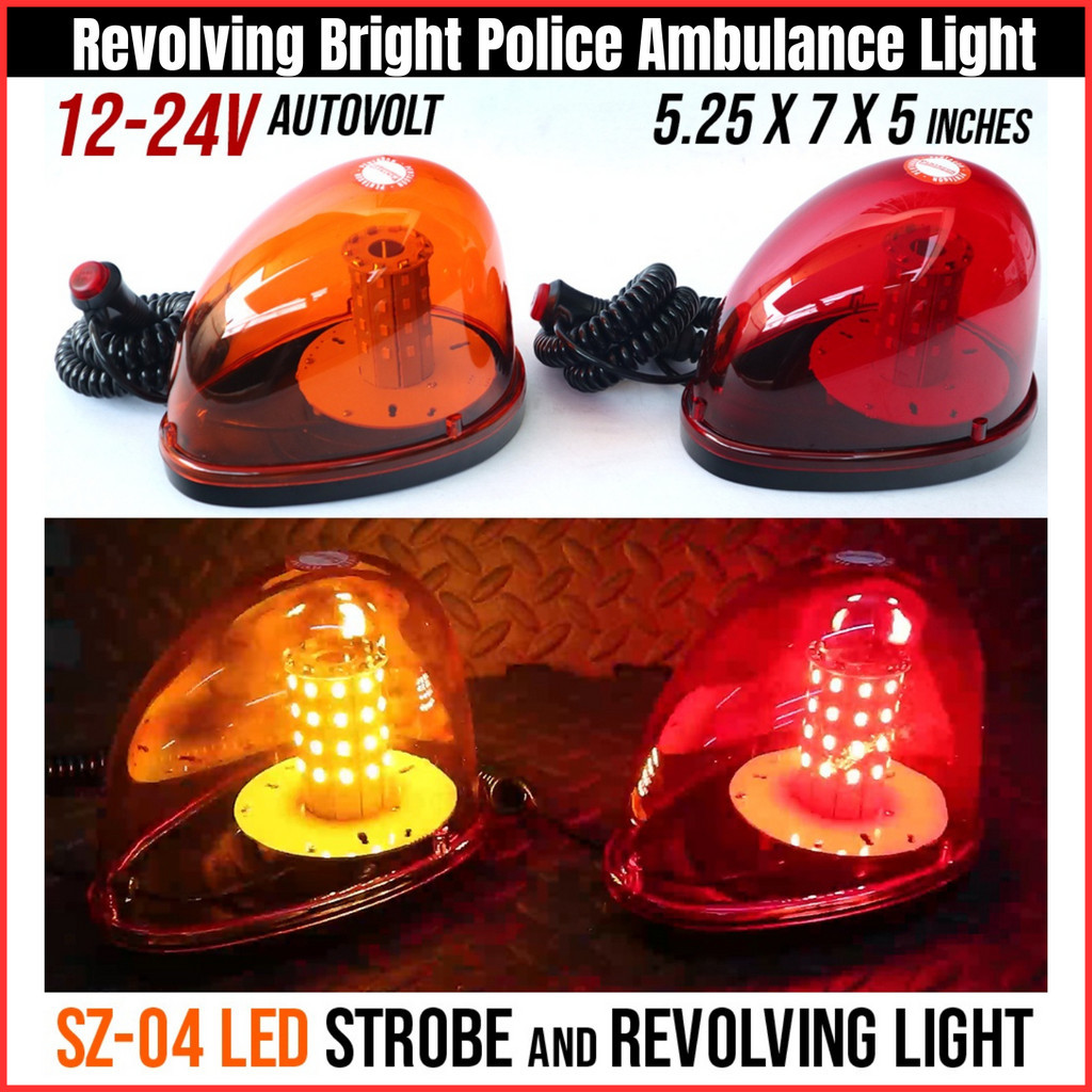 Pentagon SZ-04 LED Auto Volt 12-24V Strobe Revolving Bright Emergency ...