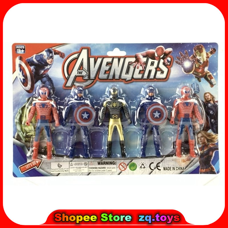 1set/5pcs Avengers robot toy charac shape toys gift | Shopee Philippines