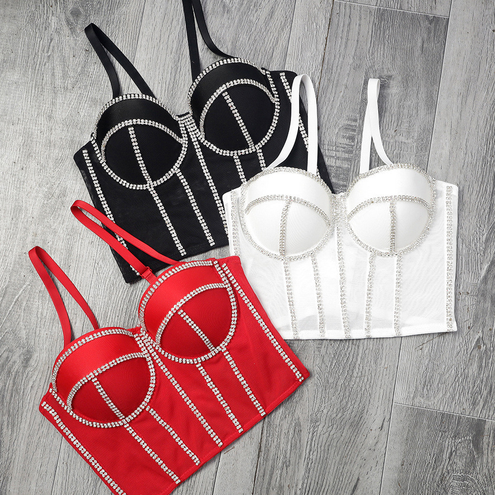 Outdoor Backless Sexy Wrap Chest Gathering Push-Up Slim-Fit French ...