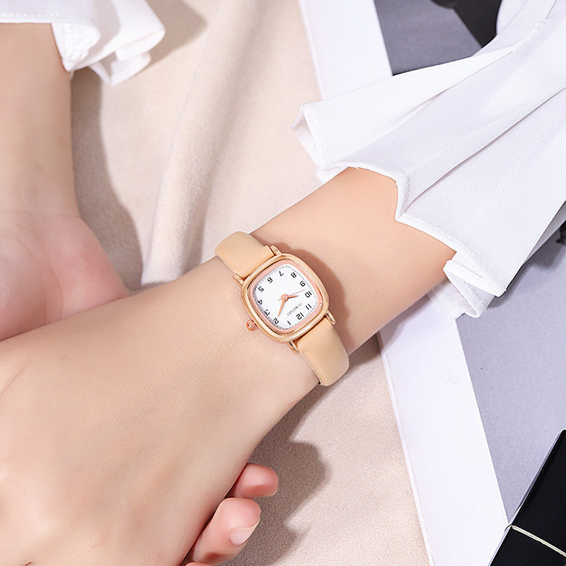 Designer Women's Square Watch Minimalist Retro Style Small Quartz ...
