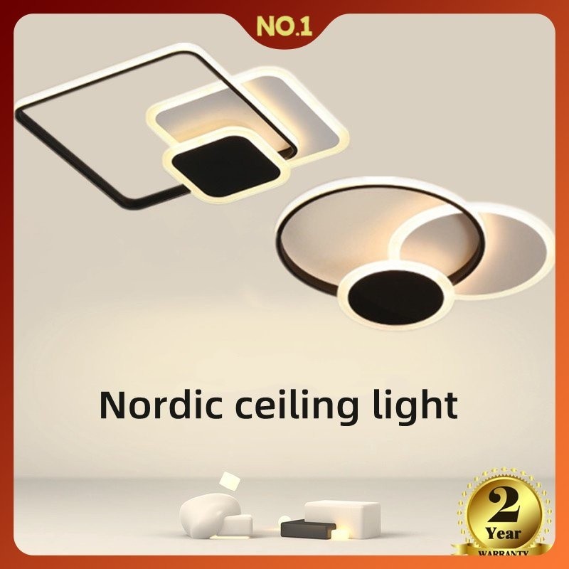 Nordic LED Ceiling Light Center Light Modern Bedroom Chandelier For ...