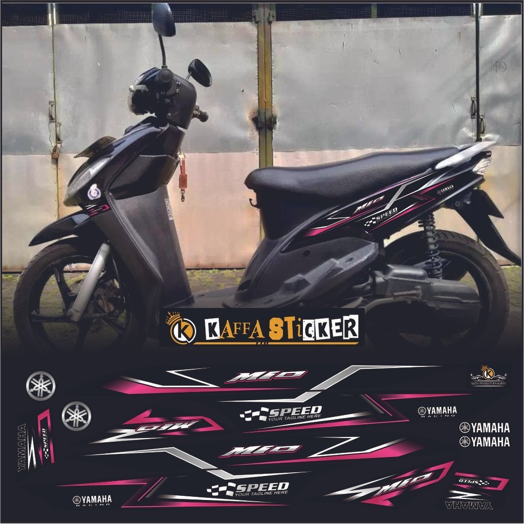 Variation Of Pole Sticker STRIPING MIO OLD STYLE SPORTY Pole | Shopee ...