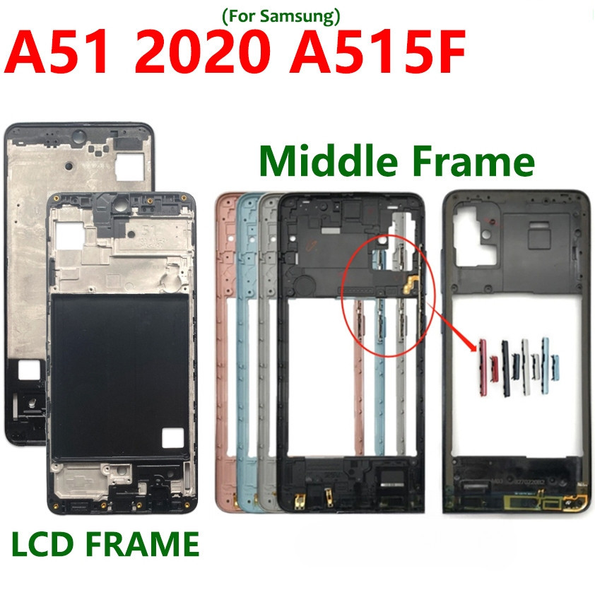 A51 Phone Front Middle Frame For Samsung Galaxy A51 2020 A515F Housing ...