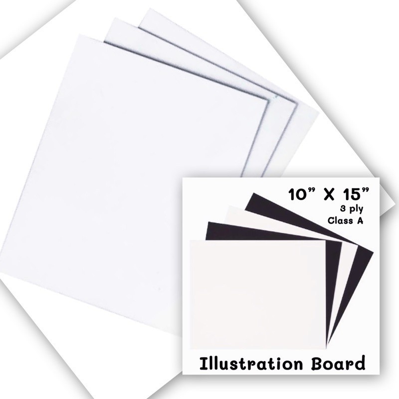 (.HOMEY) SCHOOL SUPPLIES 1/8 Illustration Board 10 X 15 2PLY ...