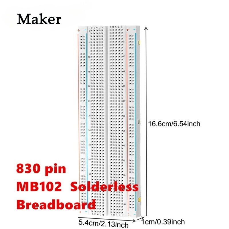 MB102 Breadboard for MB-102 Protoboard PCB Board BreadBoard 830 Point Solderless Universal ...