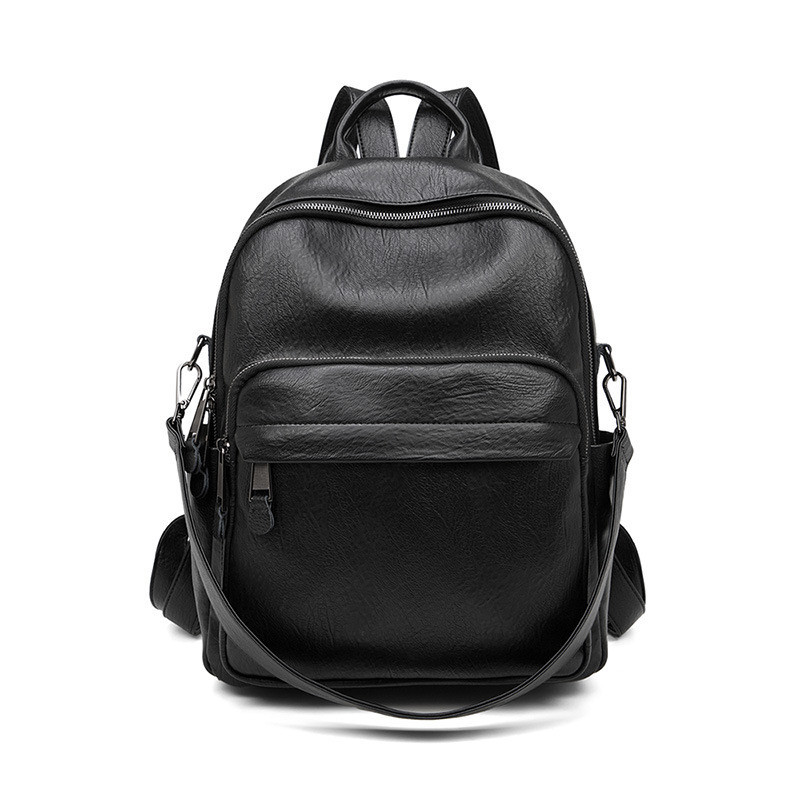 Iconzero Fashion Soft Leather Backpack Women 2024 New Style Girls Large ...