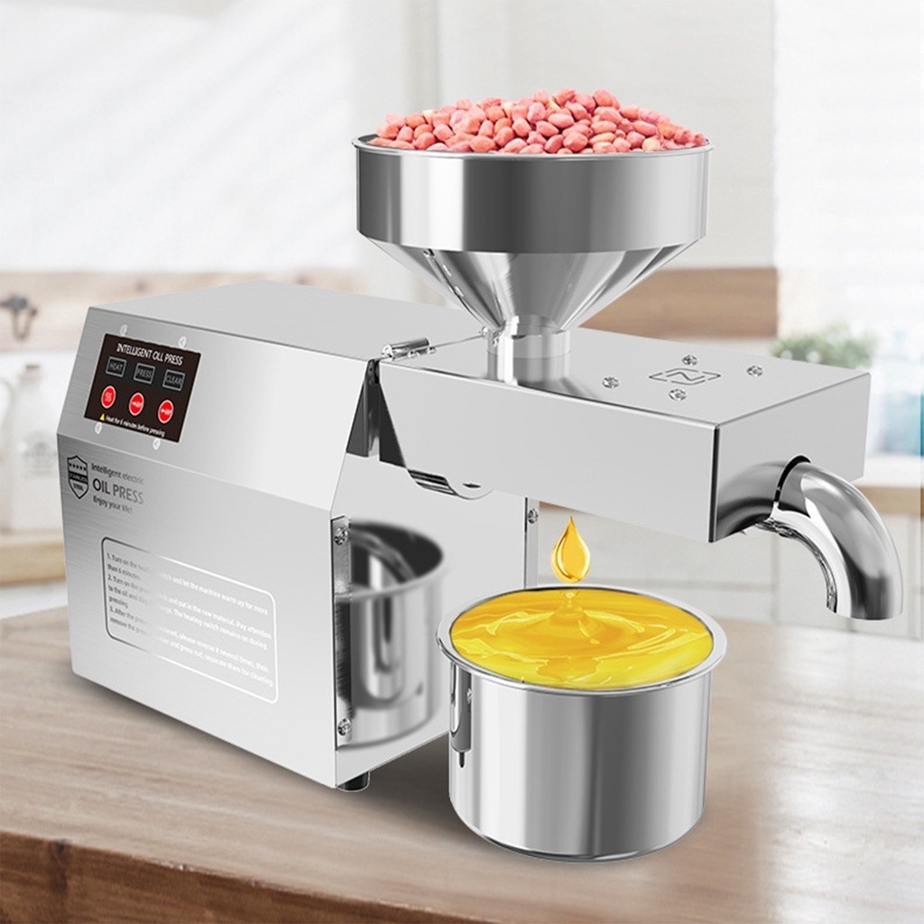 Household Hot/Cold Oil Press Machine 600W Automatic Oil Extractor ...
