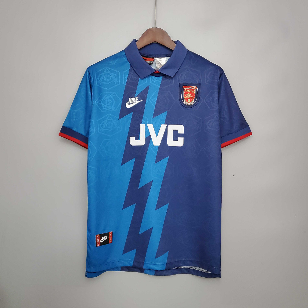 Arsenal 95-96 Home Away Retro Soccer Jersey Football BERGKAMP WRIGHT ...