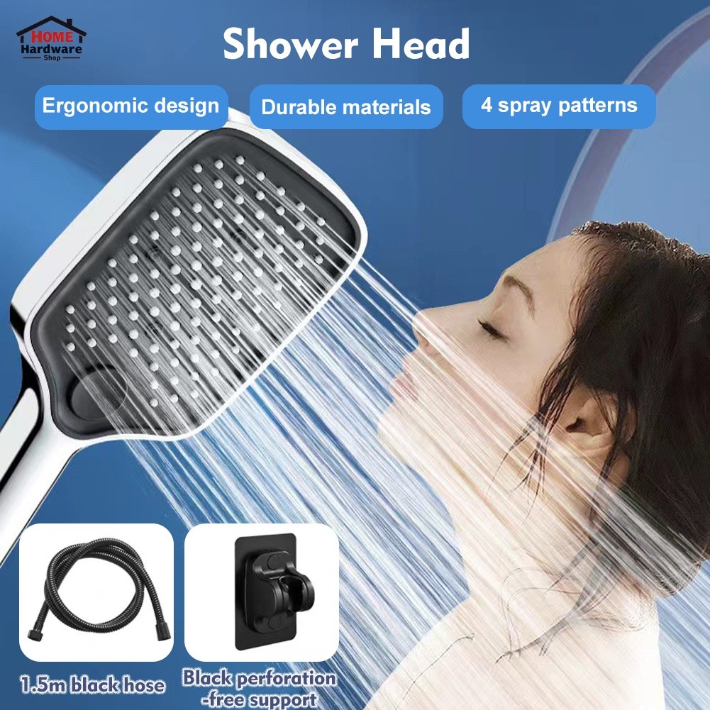 4 Modes With Tube Solid Water Saving For Bathroom Adjustable Shower ...