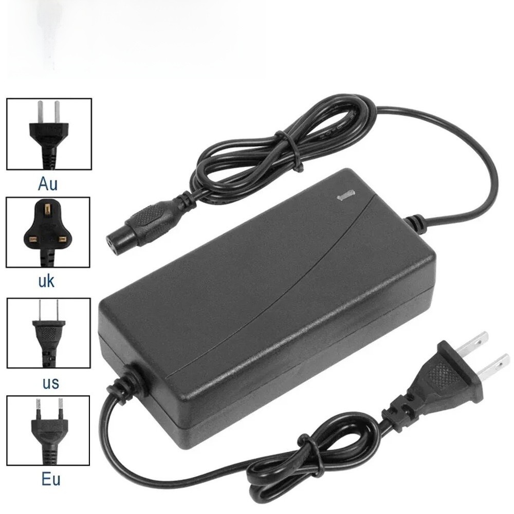 42v 2A Lithium Electric E Bike Battery Charger Li ion Chargers for Ebike Hoverboard Self ...