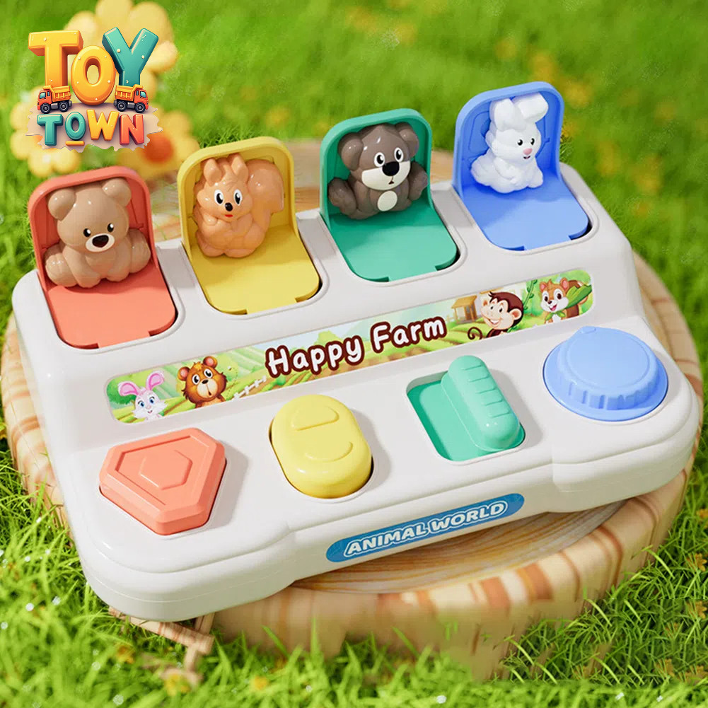 Interactive Pop Up Animals Toy For Toddlers Animal Pop up Switch Box ...