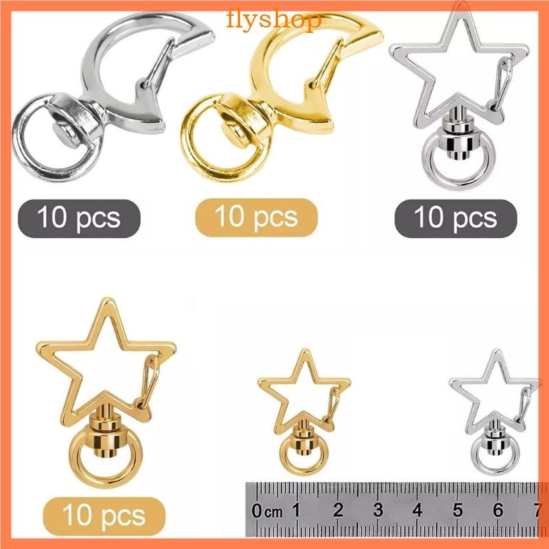 FLY Star Moon Metal Swivel Lobster Claw Clasps Alloy Material DIY ...