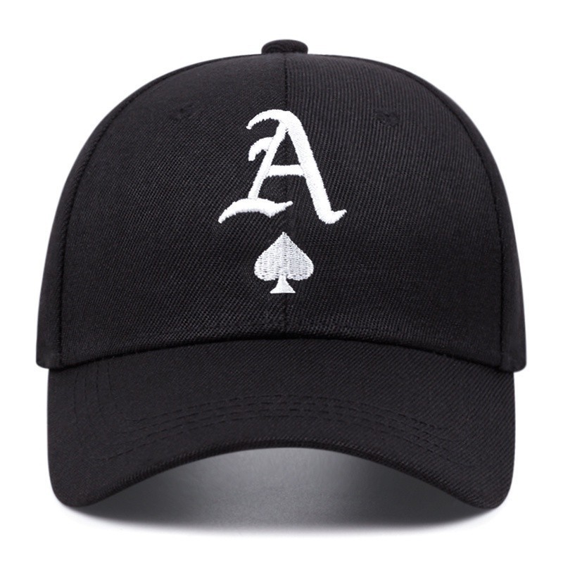 Baseball cap for men A-letter spade embroidery cotton Hip Hop vintage ...
