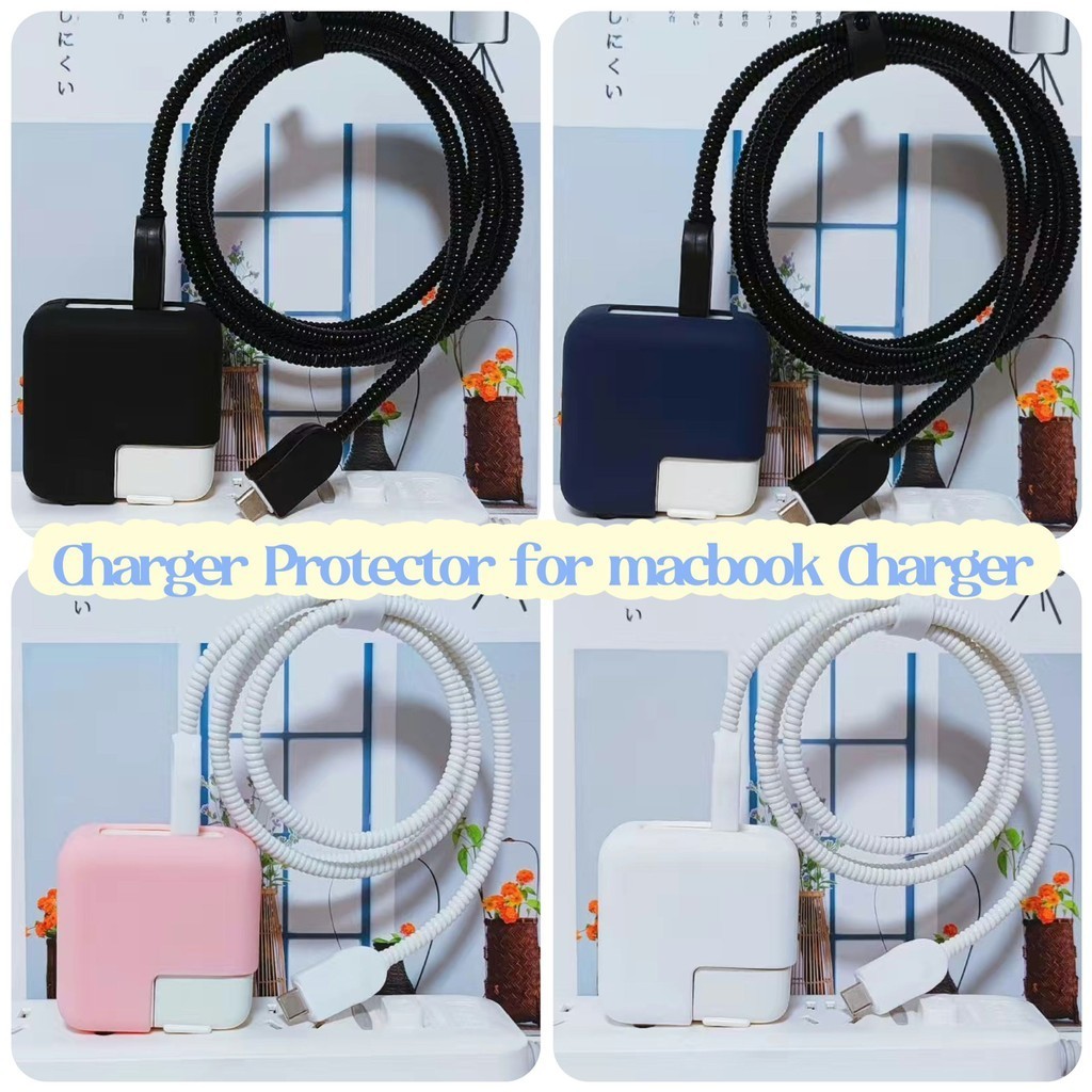 Charger Protector Set with 2.8m Cable protector compatible for macbook ...