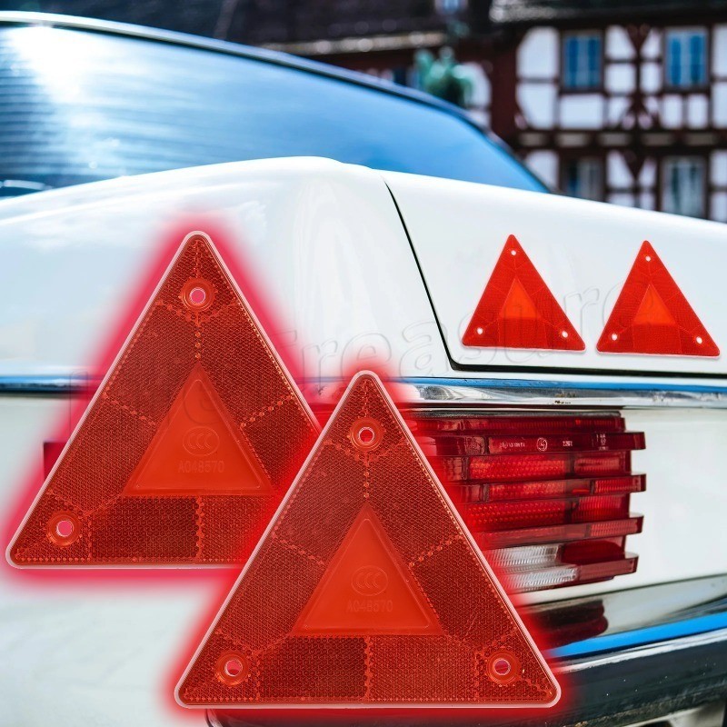 Truck Plate Rear Light - Red Trouble Sign - Stop Warning Signboard ...