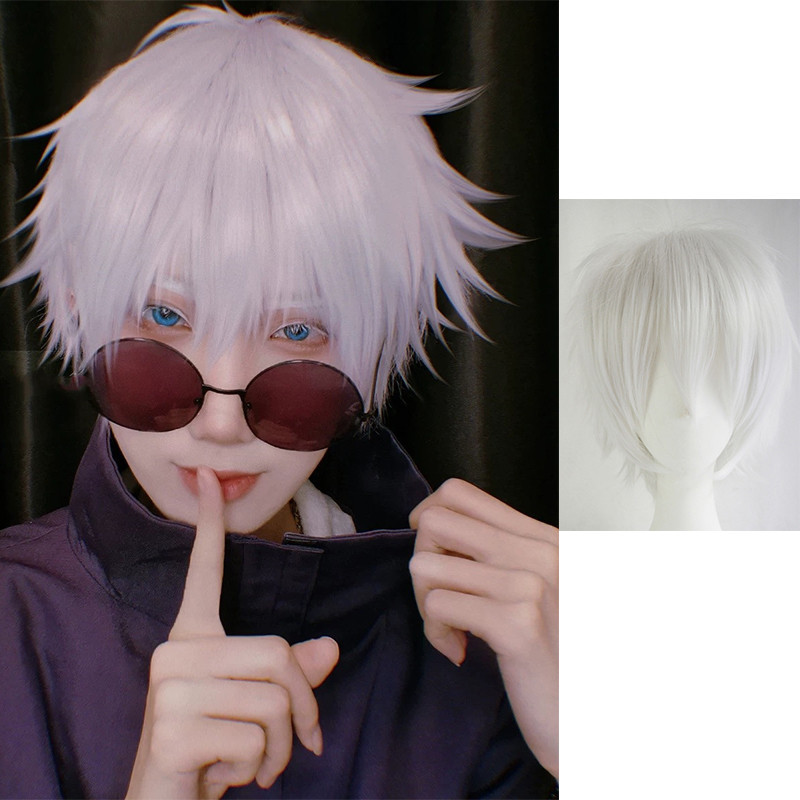 Anime Wig Gojo Satoru Cosplay Wigs Cosplay Party Wear Heat Resistant ...