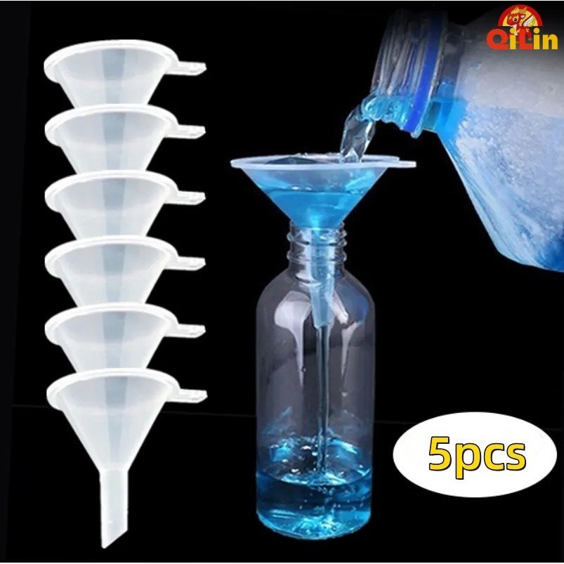 Mini Funnel 3/5cm Transparent Liquid Small Mouth Funnels School ...