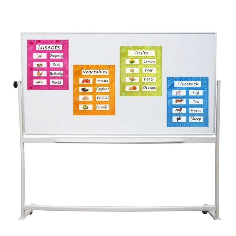love* Classroom Magnetic Pocket Chart for Whiteboard Double-Sided ...