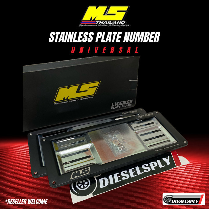 Ms Titanium Stainless License Plate Frame Universal Number Plate Holder ...