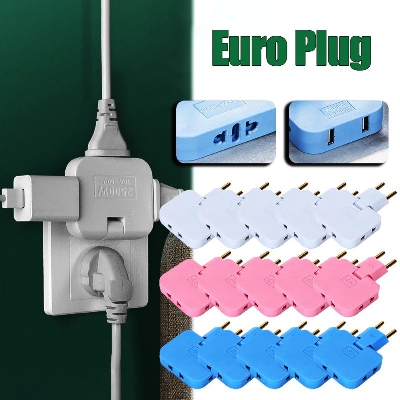 Multi-Wire 1 Conversion 3 EU Extension Electrical Outlet - Portable ...