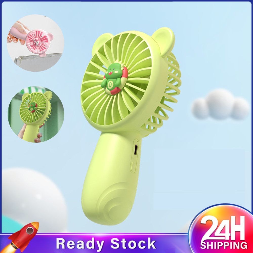 Tao3c Cute Bear Rabbit Handheld Mini Fan 3 Speed Slient Small Fan Usb ...