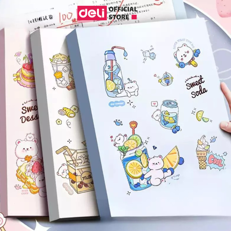 Document File Deli Student Leaf File A4 Leaf Clip Folder Document File ...