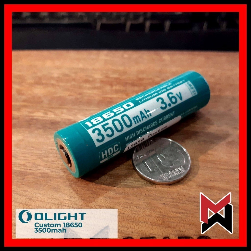 Olight - Customized 18650 Battery - 3500mah - Warrior Mini 2/ Perun ...