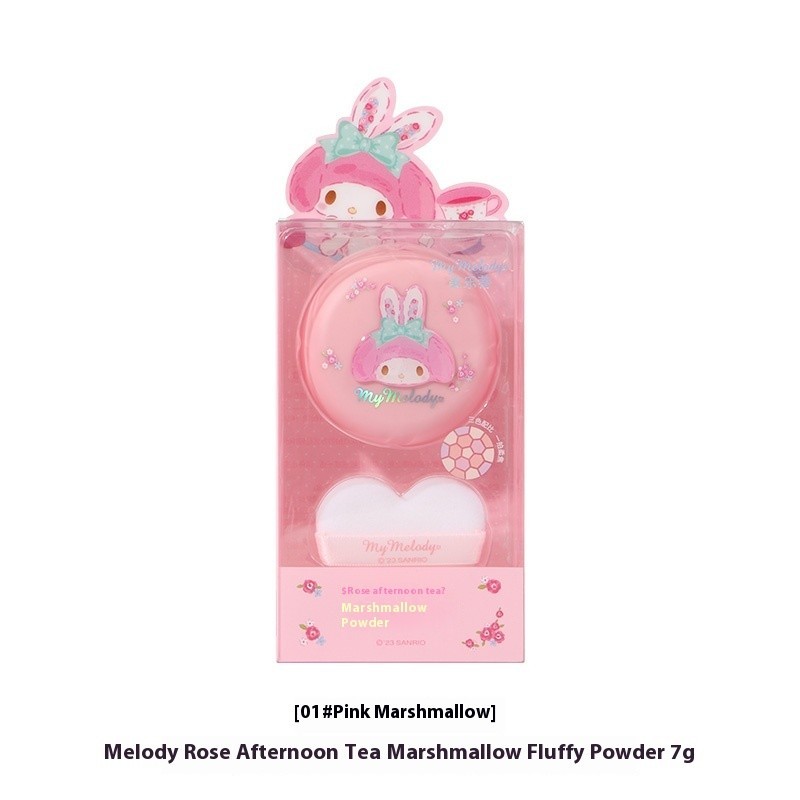 Miniso Face Makeup Marshmallow Powder名创优品美乐蒂蔷薇棉花糖粉饼Fixed and Long ...