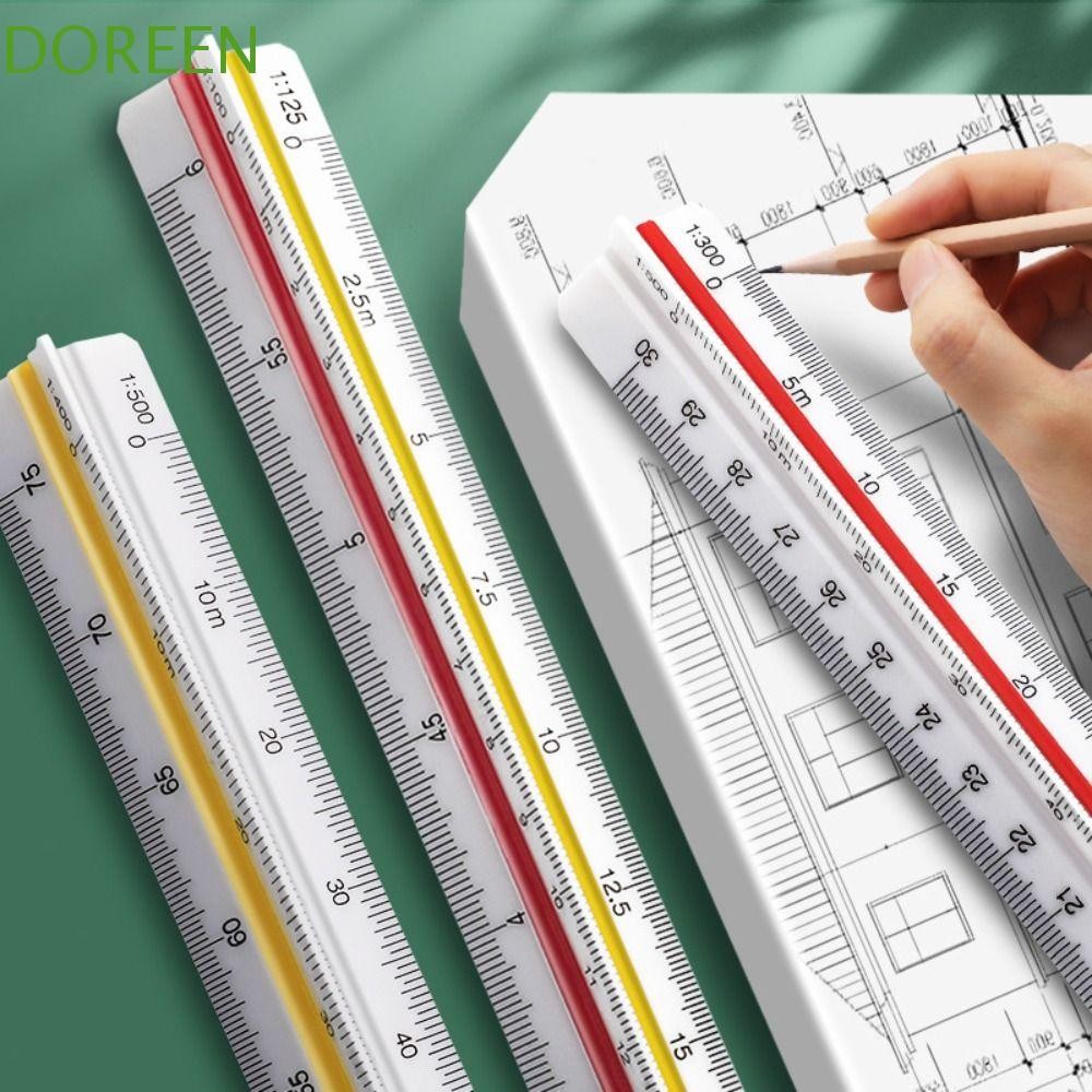 DOREEN Triangular Scale Ruler, 30cm Drawing Drawing Ruler, Drawing Tool ...
