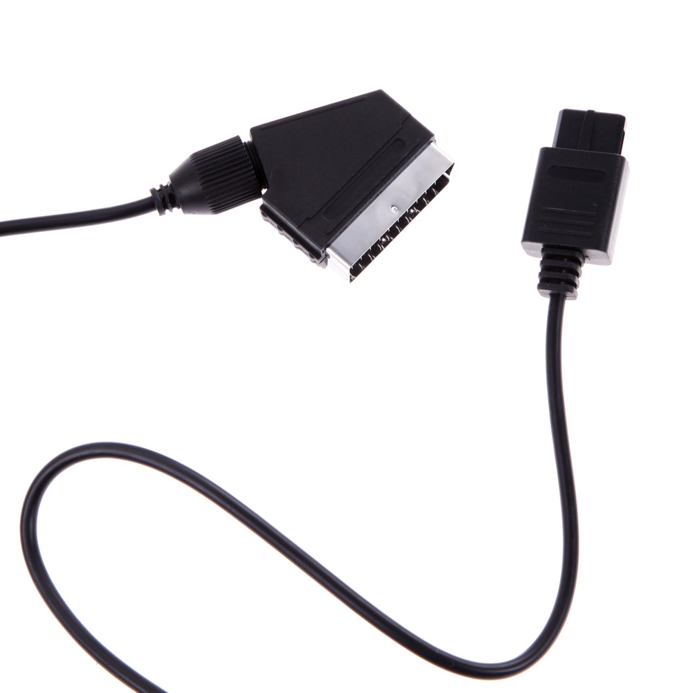 RGB Video AV A/V TV Scart Plug Cable for Nintendo SNES Gamecube and N64 ...