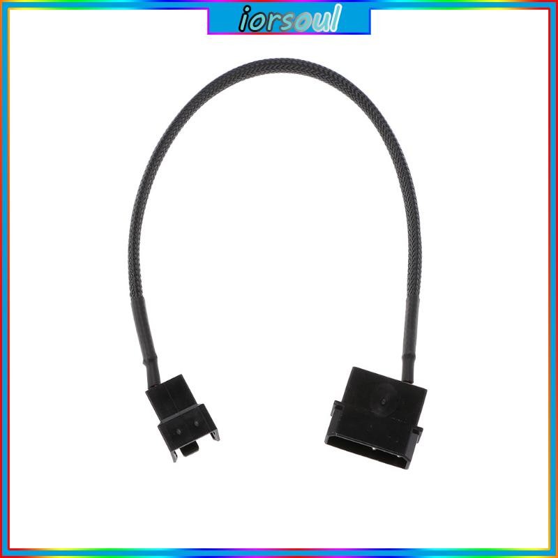 IOR PWM Fan Power Adapter Cable 1 to 1 4-Pin Molex Male to 3-Pin 4-Pin ...