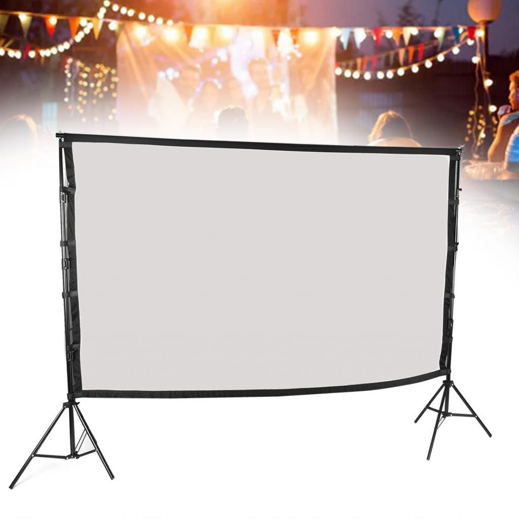 Nearbeauty Projector Screen with Stand 120 Inch 16:9 Projection ...