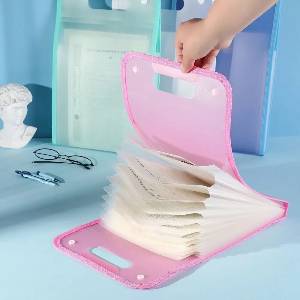 Vertical Handheld Paper File Folder Multi-layer Expanding Document ...