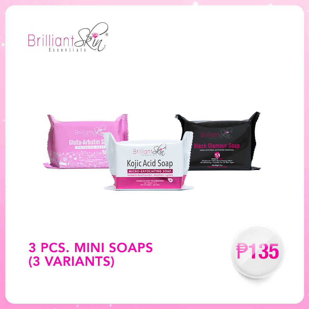 BRILLIANT MINI SOAP (3VARIANTS) | Shopee Philippines