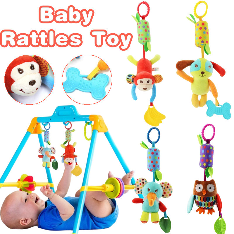 Baby Rattles Toy Kids Animal Wind Chime Toys Hanging Soft Plush Toys ...