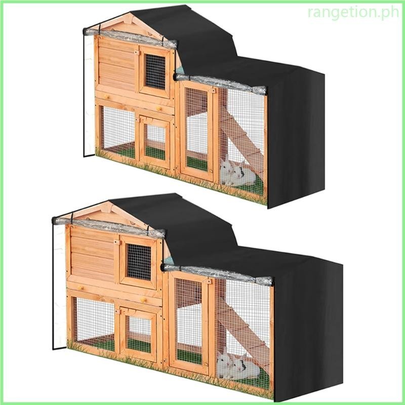 RAN Rabbit Hutch Cover Thermal Covers for Cage with Pointed Window Easy ...