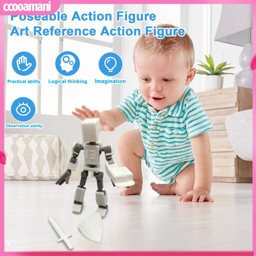 ccooamani| Action Figure with Movable Joints Realistic Poseable Figure ...