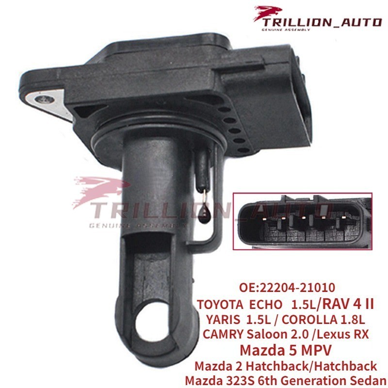 22204-21010 Mass Air Flow Meter MAF Sensor For Toyota ECHO YARIS ...