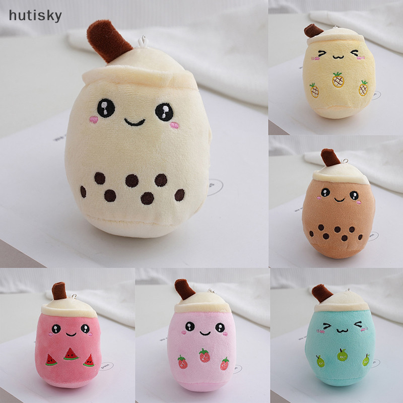 [hutisky] 1Pc Bubble Tea Cup Plush Toys Kawaii Fruit Milk Tea Design ...