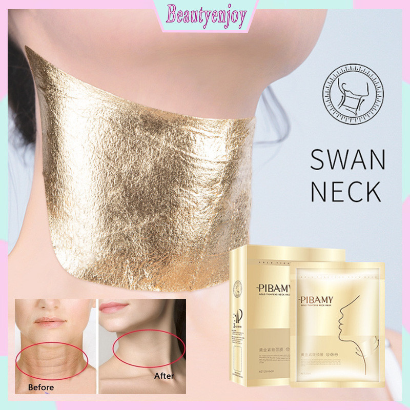 Buy 5 Get 5 Free Gold Energy Firming Neck Mask Facial Lifting Anti ...