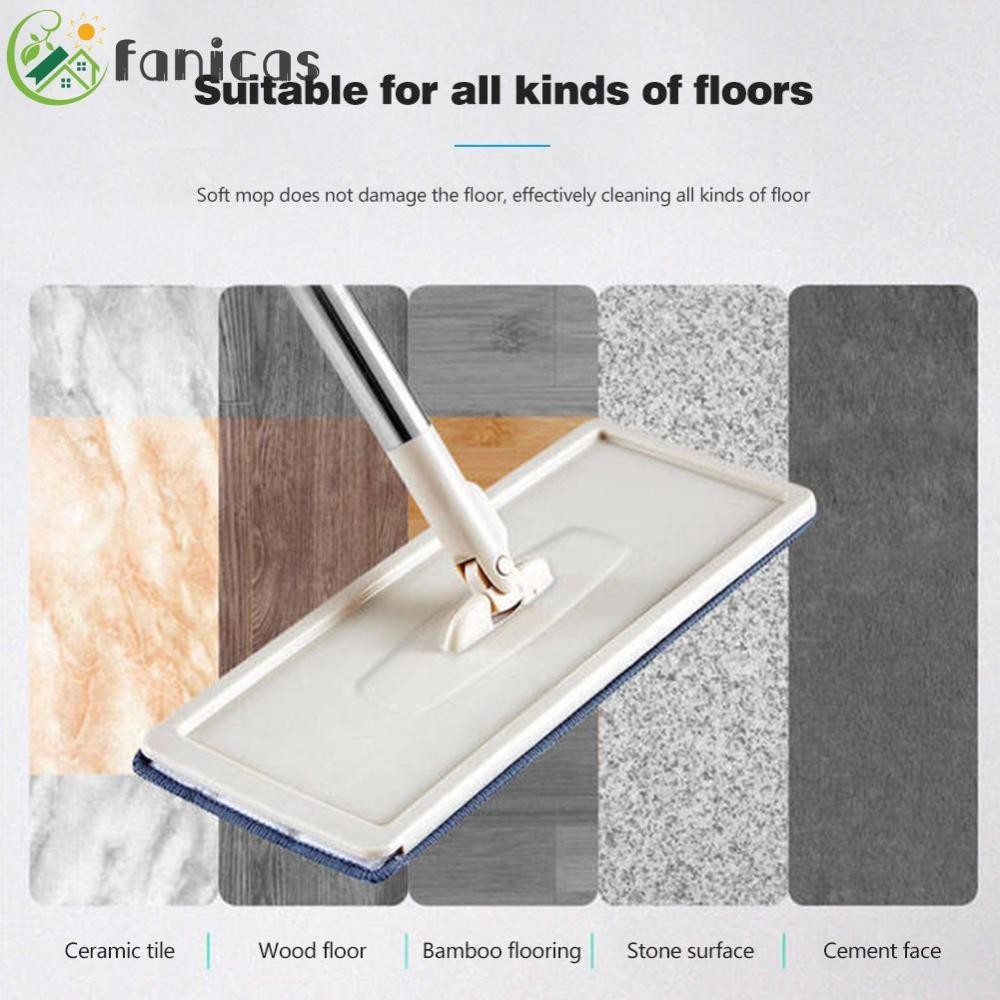 Hand Free Flat Floor Mop And Bucket Set 360 ° Rotary Wet And Dry Mop ...