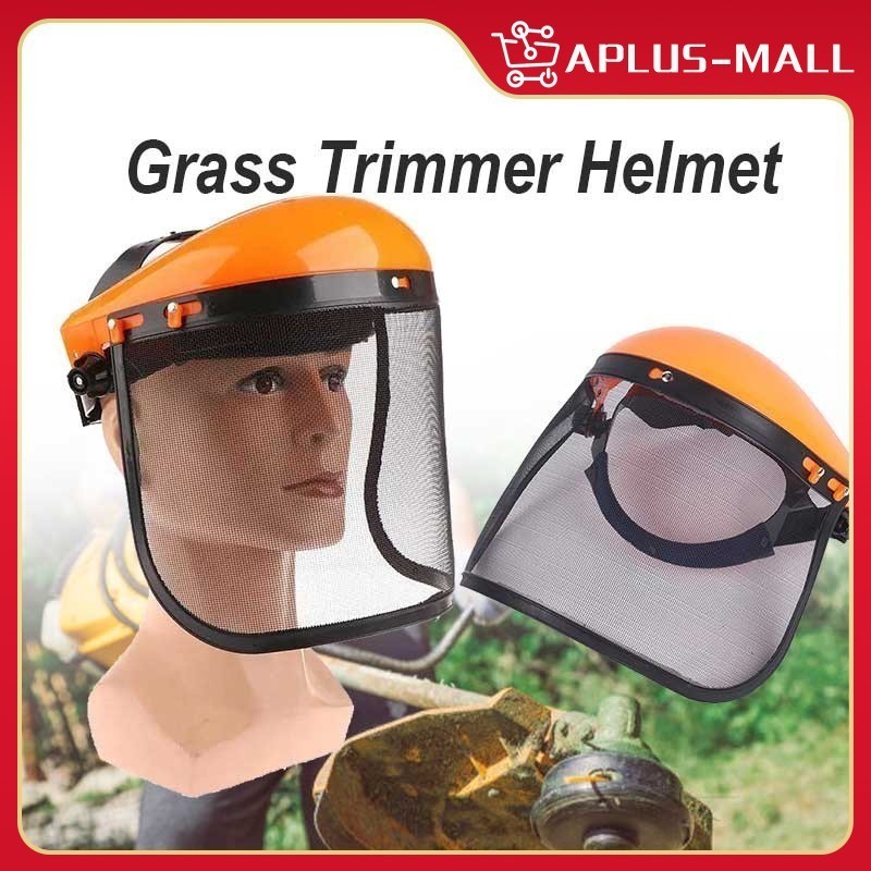 Grass Trimmer Protect Safety Helmet Hat Garden Grass Trimmer Safety ...