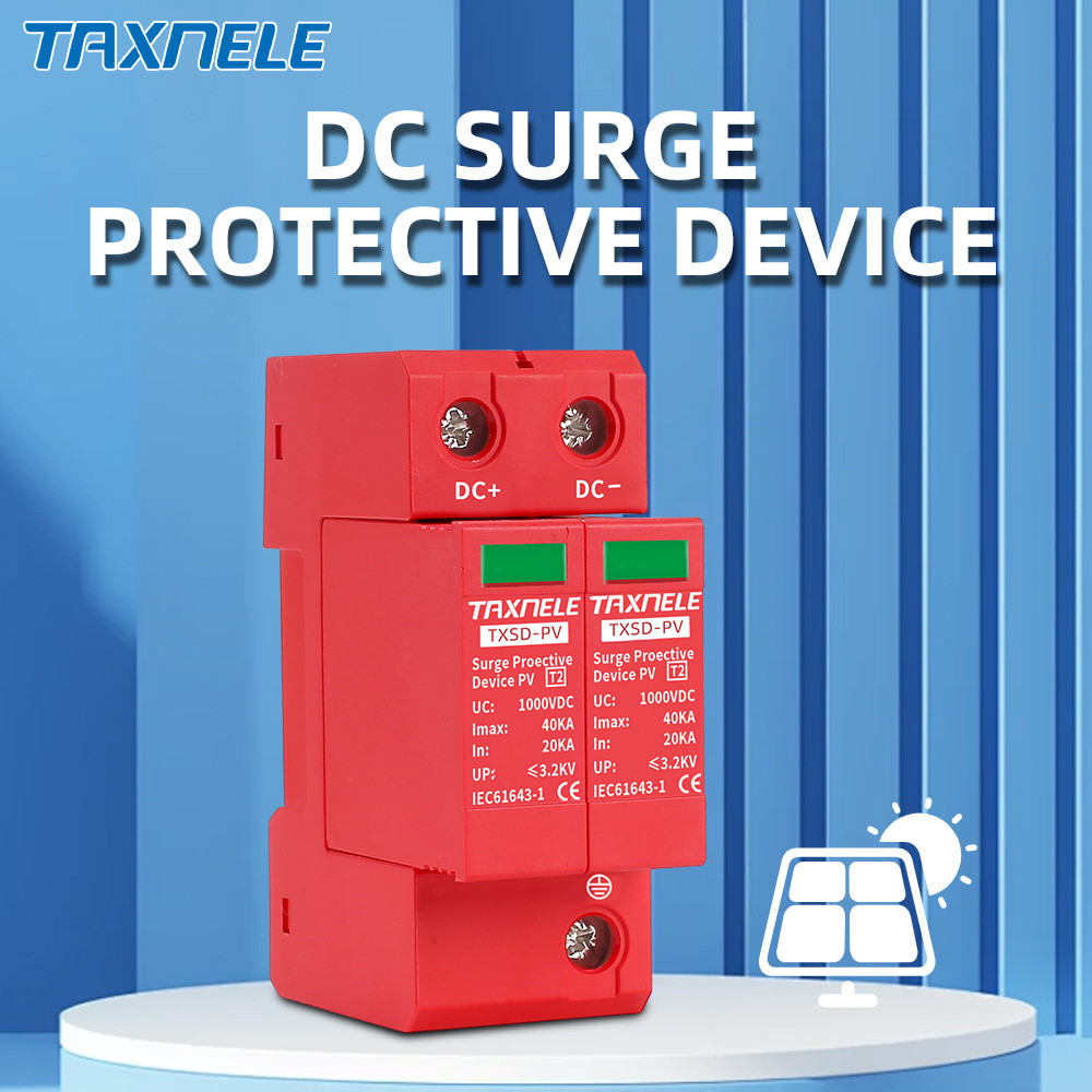 TAXNELE DC SPD Surge Protector 40KA 60KA 600V 800V 1000V Solar PV ...