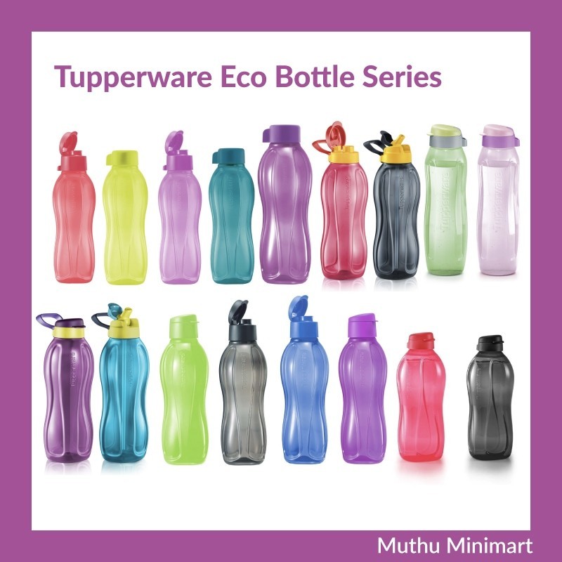 Tupperware Eco Bottle Set Water Bottles Drink Bottles Botol Air Botol ...