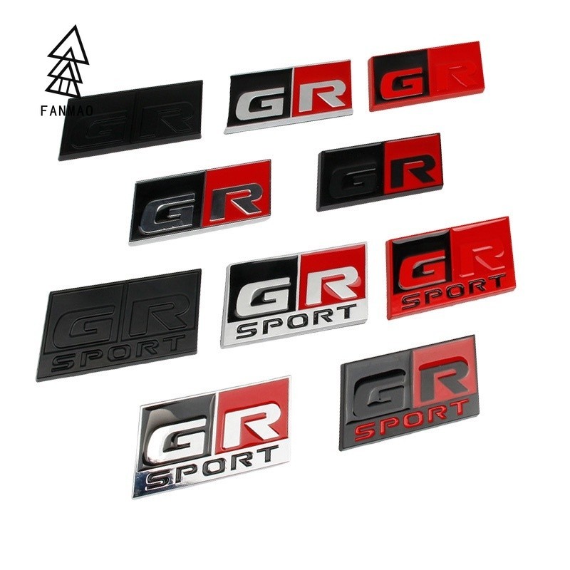 FANMAO 1 Metal Car Sticker GR GR Sport grille emblem Logo for Toyota ...