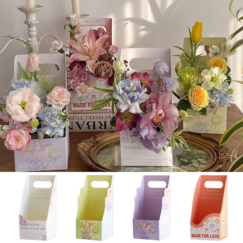 Ins Handheld Flower Box Creative DIY Bouquet Packaging Boxes Photo ...
