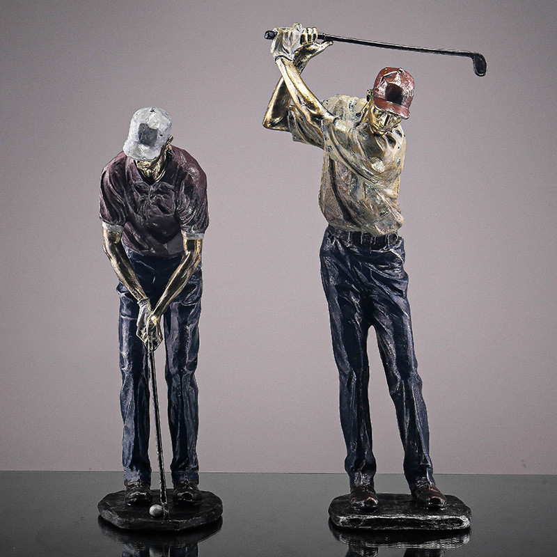 Golf Character Resin Crafts Modern Center Table Decorations Nordic ...