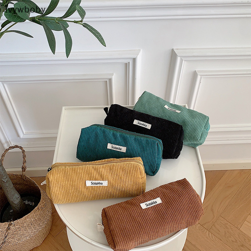 [IVY] Simplicity High-capacity Retro Pencil Pouch Fashion Aesthetic ...